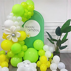 110pcs Apple Green Balloon Garland Arch Kit, 18 12 10 5 Inch s Lime Green Balloon Different Sizes Pack for Gender Reveal Birthday Baby Shower Party Decorations