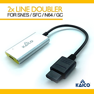 Kaico Nintendo 64 HDMI Adapter, N64 to hdmi for Nintendo 64 Super Nintendo, Super Famicom and Gamecube - Supports 2X Line-Doubling - A Simple Plug & Play for Nintendo 64, GC and SNES HDMI Adapter