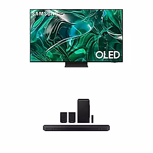 SAMSUNG 77-Inch Class OLED 4K S95C Series, Quantum HDR, Dolby Atmos, (QN77S95CAFXZA, 2023 Model) + SAMSUNG HW-Q990C 11.1.4ch Soundbar w/Wireless Dolby Audio, Rear Speakers (Newest Model)