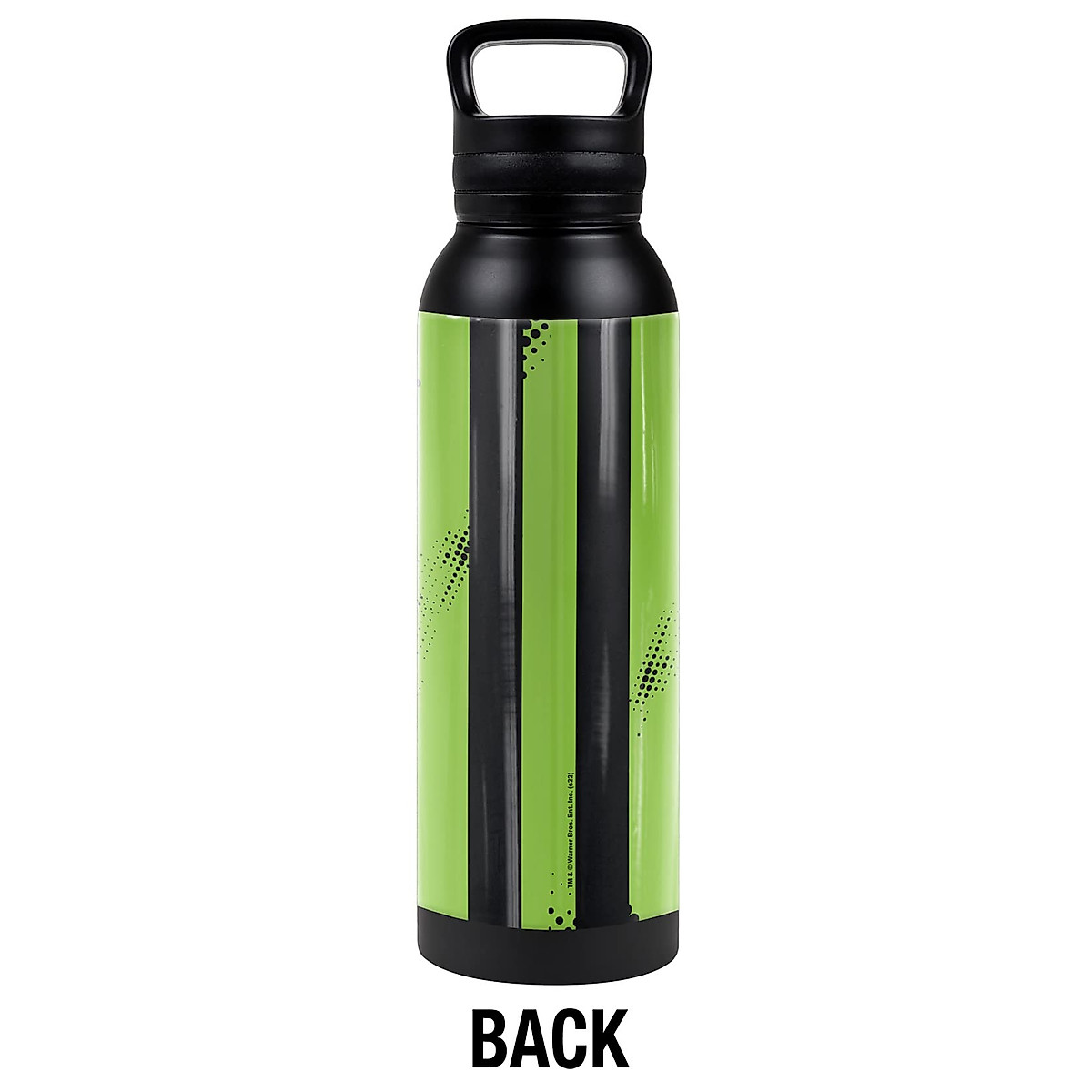 Beetlejuice OFFICIAL Beetle Worm 24 oz Insulated Canteen Water Bottle, Leak Resistant, Vacuum Insulated Stainless Steel with Loop Cap, Black