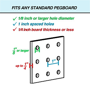 Right Arrange Pegboard Bins – 18 Pack Black - Hooks to Any Peg Board - Organize Hardware, Accessories, Attachments, Workbench, Garage Storage, Craft Room, Tool Shed, Hobby Supplies, Small Parts