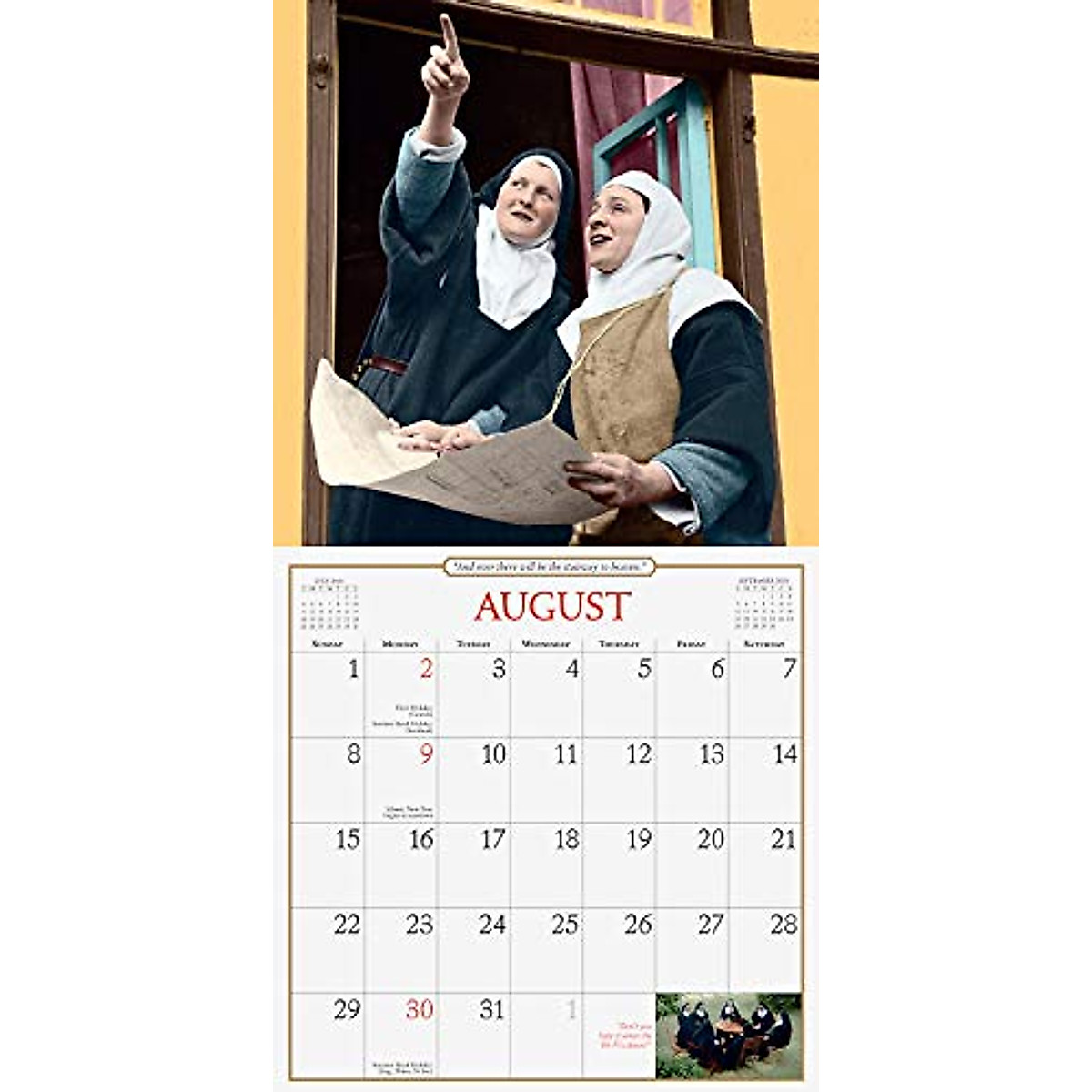 Nuns Having Fun Wall Calendar 2021