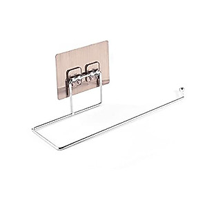 LUKEO Stainless Steel Paper Towel Rack Wall Mounted Towel Rack Storage Shelf Kitchen Bathroom Accessories