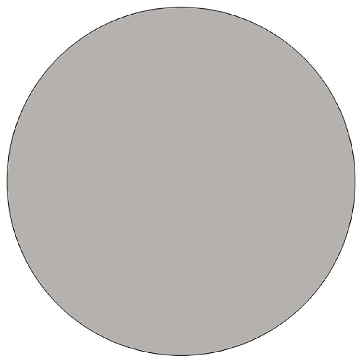 Flash Furniture Wren 48'' Round Grey HP Laminate Activity Table - Height Adjustable Short Legs
