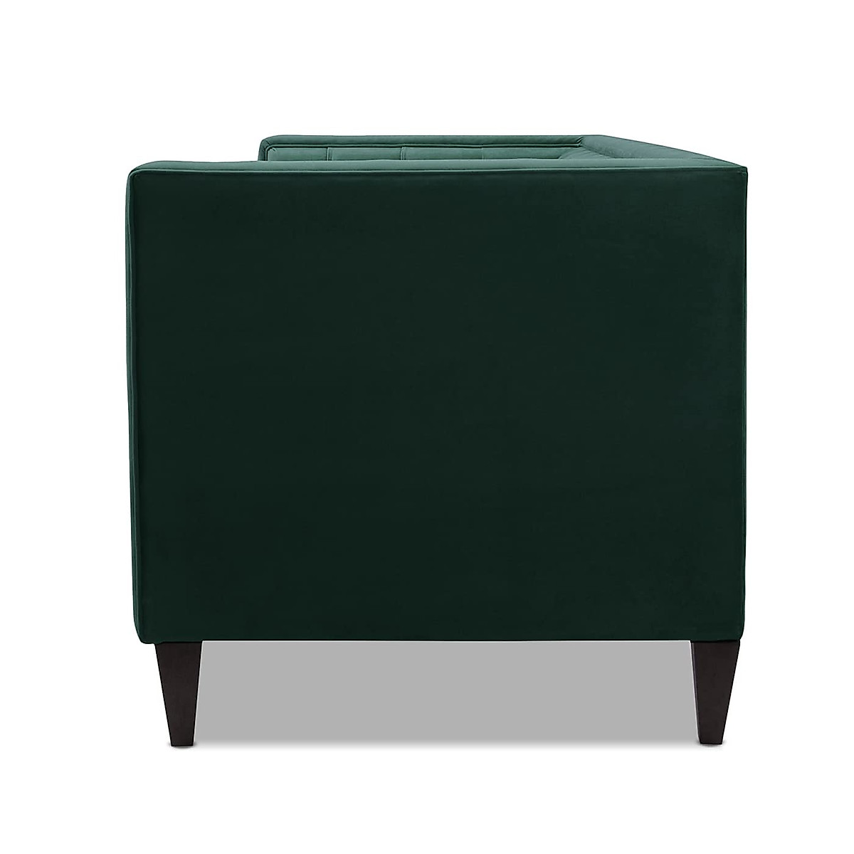 Jennifer Taylor Home Jack 84" Modern Tuxedo Tufted Sofa, Hunter Green Performance Velvet
