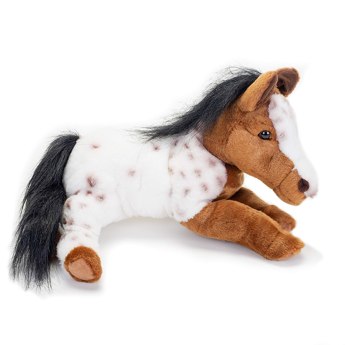 DEMDACO Laying Large Appaloosa Horse Spotted Children's Plush Stuffed Animal