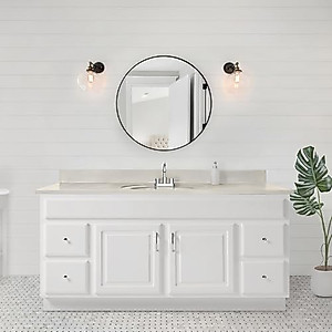 Design House 553354 Single Bowl Cultured Marble Vanity Top, 61 22-Inches, White