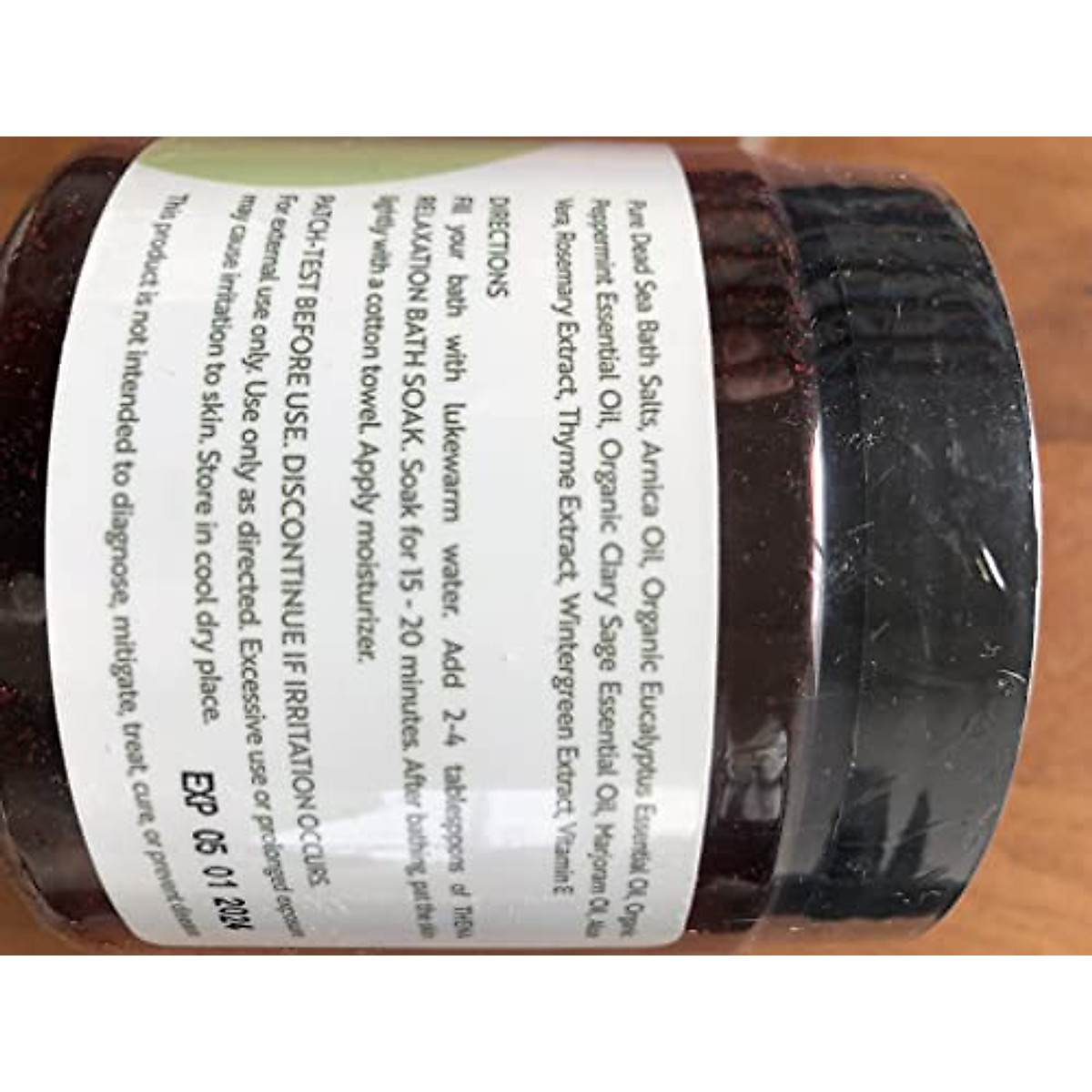 Organic Muscle Soak Relaxation Stress Relief Aromatherapy Essential Oils Arnica Peppermint Eucalyptus Natural Dead Sea Bath Salts for Self Care Wellness Soaking Foot Relaxing Gifts for Women Men