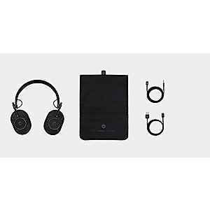 MASTER & DYNAMIC MH40 Wireless Over-Ear Headphones - Noise Isolating with Mic - Professional Studio Headphones with Bluetooth Capability, Black