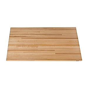 CONSDAN Butcher Block Counter Top, USA Grown Hard Maple Solid Hardwood Countertop, Washer/Laundry/Kitchen Countertop, Table Top, Polished, Prefinished with Food-safe Oil, 1.5" Thickness, 36" L x 25" W