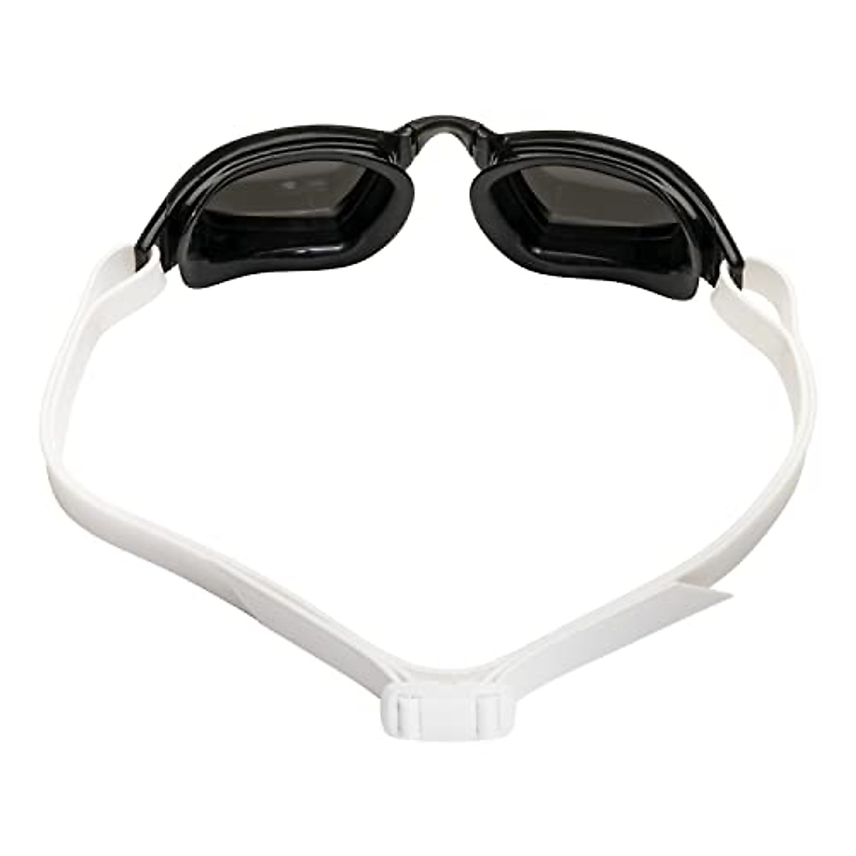 Aqua Sphere XCEED Adult Swim Goggles - Curved Lens Technology, Adjustable Nose, Smoke Lens, Black/White Frame, EP3030109LD