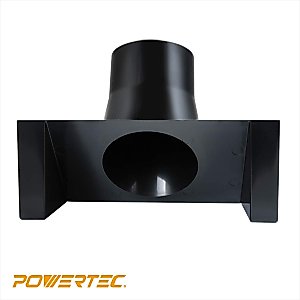 POWERTEC 70288 Router Table Dust Port – Dust Collection Hose 2-1/2 inch Connector for Router Table Fence