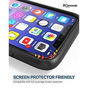 VENA iPhone Xs/X Wallet Case, [vCommute][Military Grade Drop Protection] Flip Leather Cover Card Slot Holder with Kickstand Compatible with Apple iPhone Xs 2018 / X 2017 5.8" (Space Gray/Black)