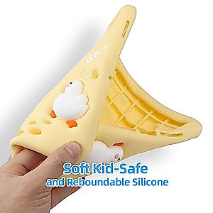 [Happy Duck] Kid's Case for iPad Mini 1/2/3,Cute iPad Mini 5th/4th Gen 7.9” Cover for Children Girls Lady with 360° Rotating Stand (iPad Mini 5/Mini 4)