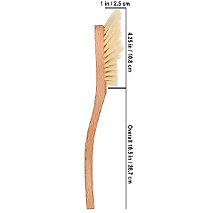 Redecker Tampico Fiber Dish Brush with Extra-Large Brush Head, Oiled Beechwood Handle, 10-3/5-Inches, Made in Germany