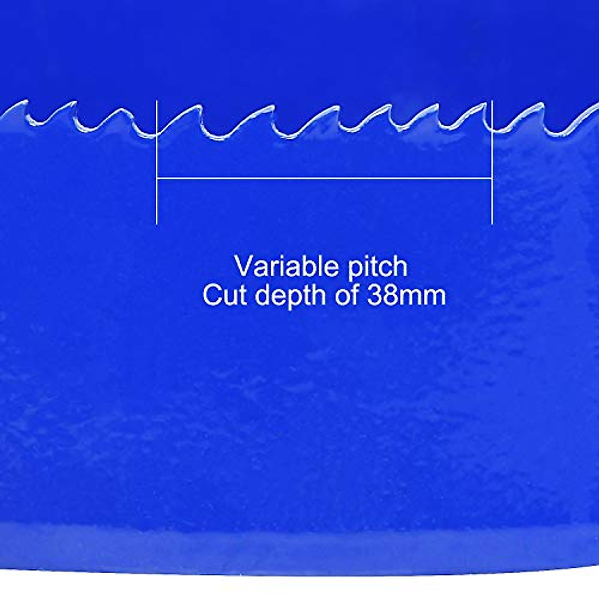 LANIAKEA 6-1/8-Inch Bi-Metal Hole Saw 156MM M42 Annular Hole Cutter HSS Variable Tooth Pitch Holesaw Set with Arbor Blue for Home DIYer