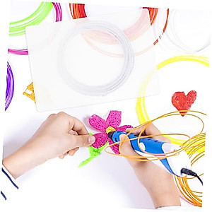 Operitacx 10pcs Copying Board Plastic Template Mat Transparent Drawing Board Painting Mat 3D Printing Pen Mat Plastic Basic Template Drawing Tool Drawing Board for 3D Printing Pen