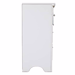 Signature Design by Ashley Exquisite Children's Glam Youth 6 Drawer Dresser, White