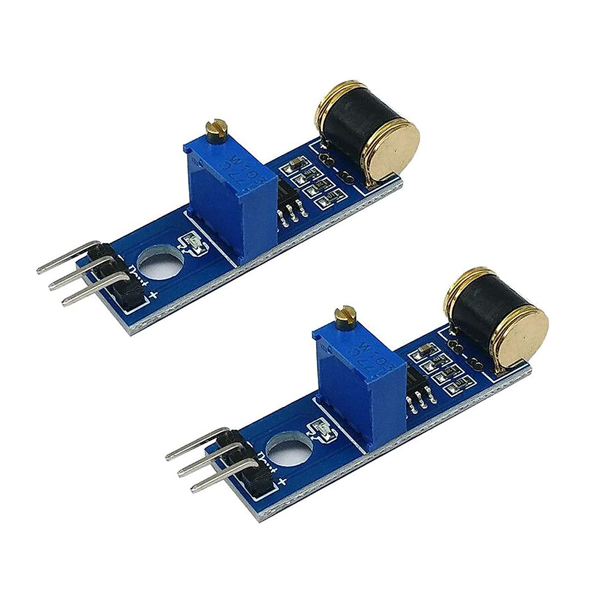 HiLetgo 2pcs 801S Vibration Sensor Module Vibration Model Analog Output Adjustable Sensitivity