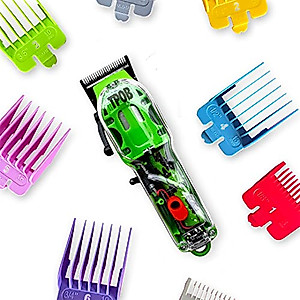 TPOB Slime 2 Professional Hair Clippers for Barbers - 6800 RPM Whisper Quiet Barber Clipper w/Color Coded Guide Combs & Fade Blade for The Closest Haircut and Beard Trim Hair Clippers for Men