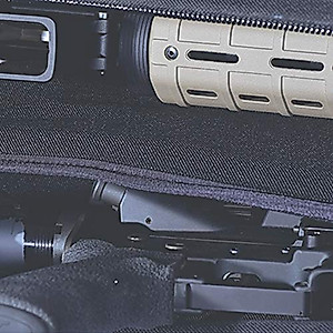 G.P.S. 43" Tactical Double AR Padded Soft Gun Case With External Handgun Case | Secure Durable Stain-Resistant Guns, Ammo & Shooting Accessories Storage Range Bag with MOLLE Webbing