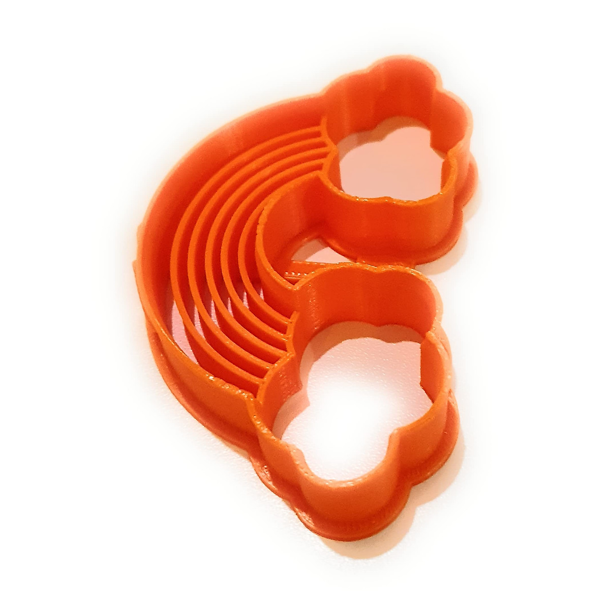 T3D Cookie Cutters Rainbow Cookie Cutter, Suitable for Cakes Biscuit and Fondant Cookie Mold for Homemade Treats, 3.40'' x 2.09'' x 0.55''