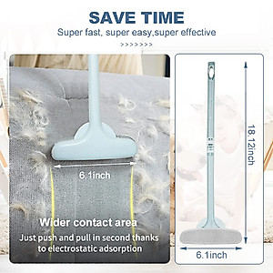 4 Pack Pet Hair Remover, Cat Dog Hair Remover for Couch, Lint Cleaner, Portable Carpet Scraper, Clothes Fuzz Rollers Brush for Carpets, Car Mat, Bedding, Pet Bed, Furniture & Rug-Upgraded