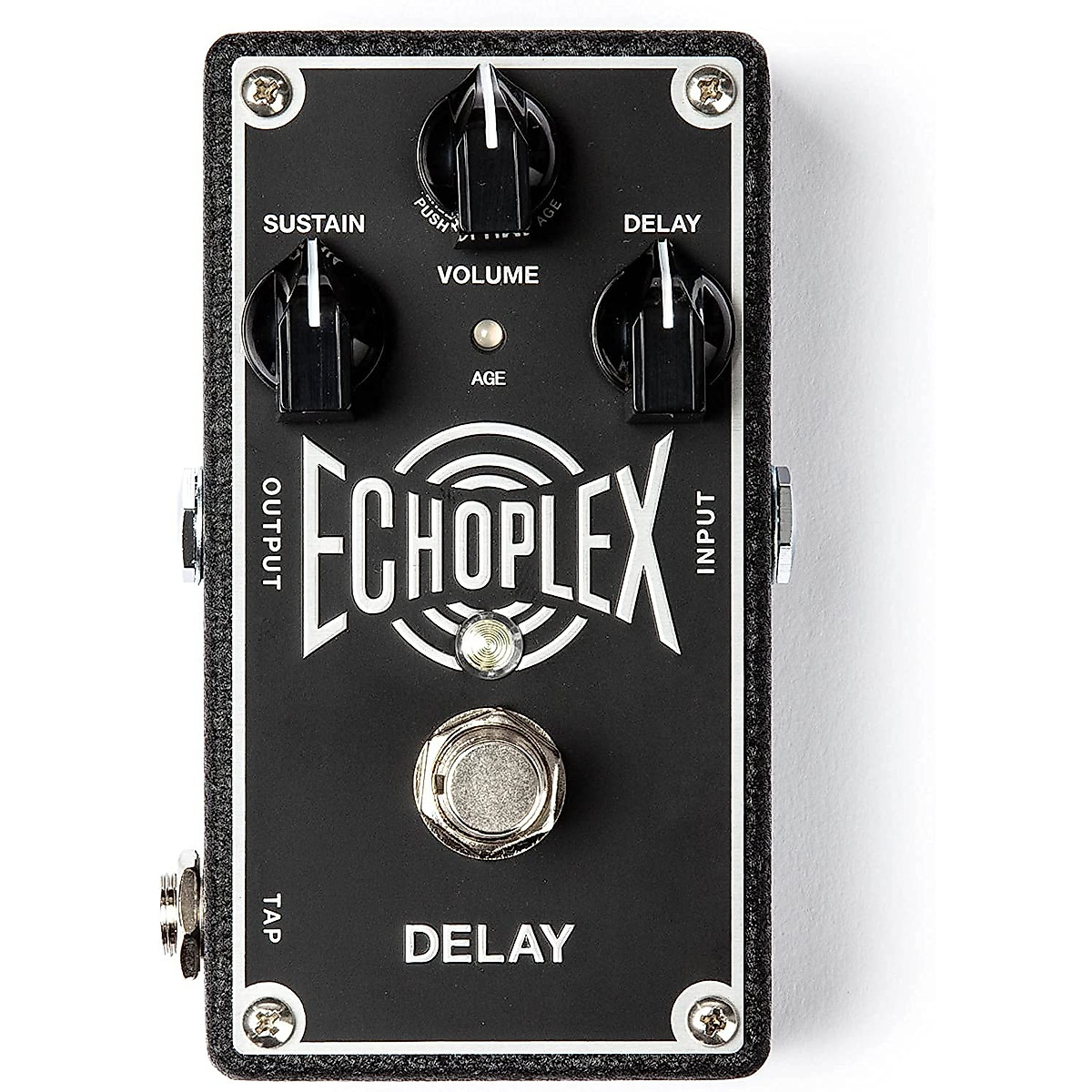 Briskdrop Dunlop EP103 Echoplex Delay Guitar Effects Pedal Bundle with 3 MXR Patch Cables and Dunlop Power Supply, EP103bundle