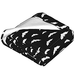Flying Bats Ultra-Soft Micro Fleece Blanket Super Soft Throw Blankets for Bed Couch Sofa Thicken 50"X40"