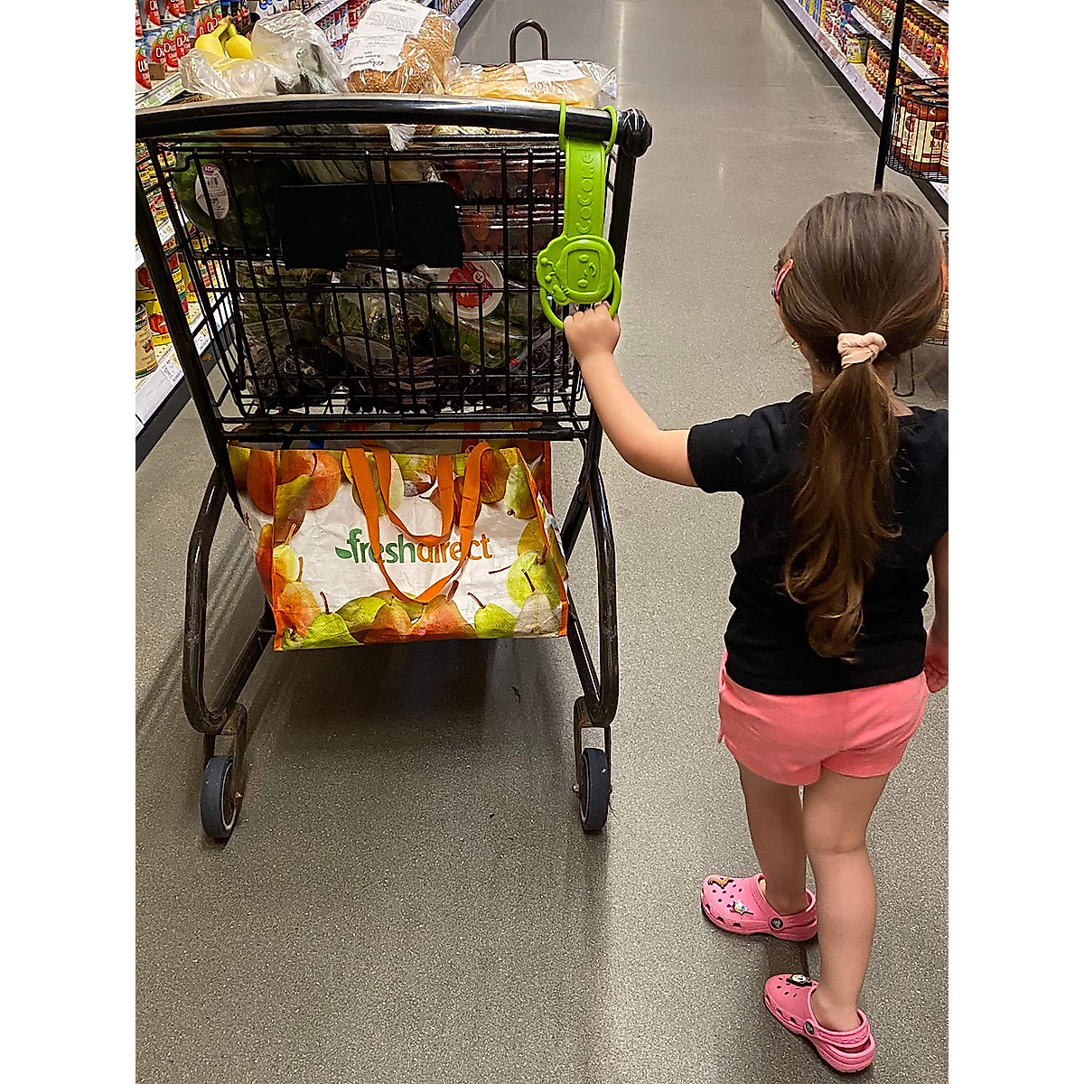 Tagalong Cocomelon Stroller Accessory for Child Safety | Toddler Must Have to Keep Kids Close | Toddler Travel Accessory - Links to Strollers, Backpacks, Shopping Carts - Disney Trip Essential