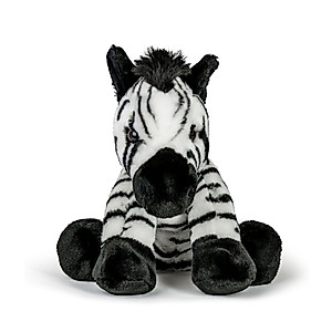 Wildlife Tree 12 Inch Stuffed Zebra Plush - Soft and Floppy Animal Kingdom Collection Toy for Creative Play and Learning