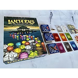 Renegade Game Studios Lanterns: The Harvest Festival, Fast Paced Card Game Set, 2-4 Players, 30 Min Playing Time, Place Tiles to Adorn The Palace Lake with Floating Lanterns, Earn The Most Honor Before The Festival Begins