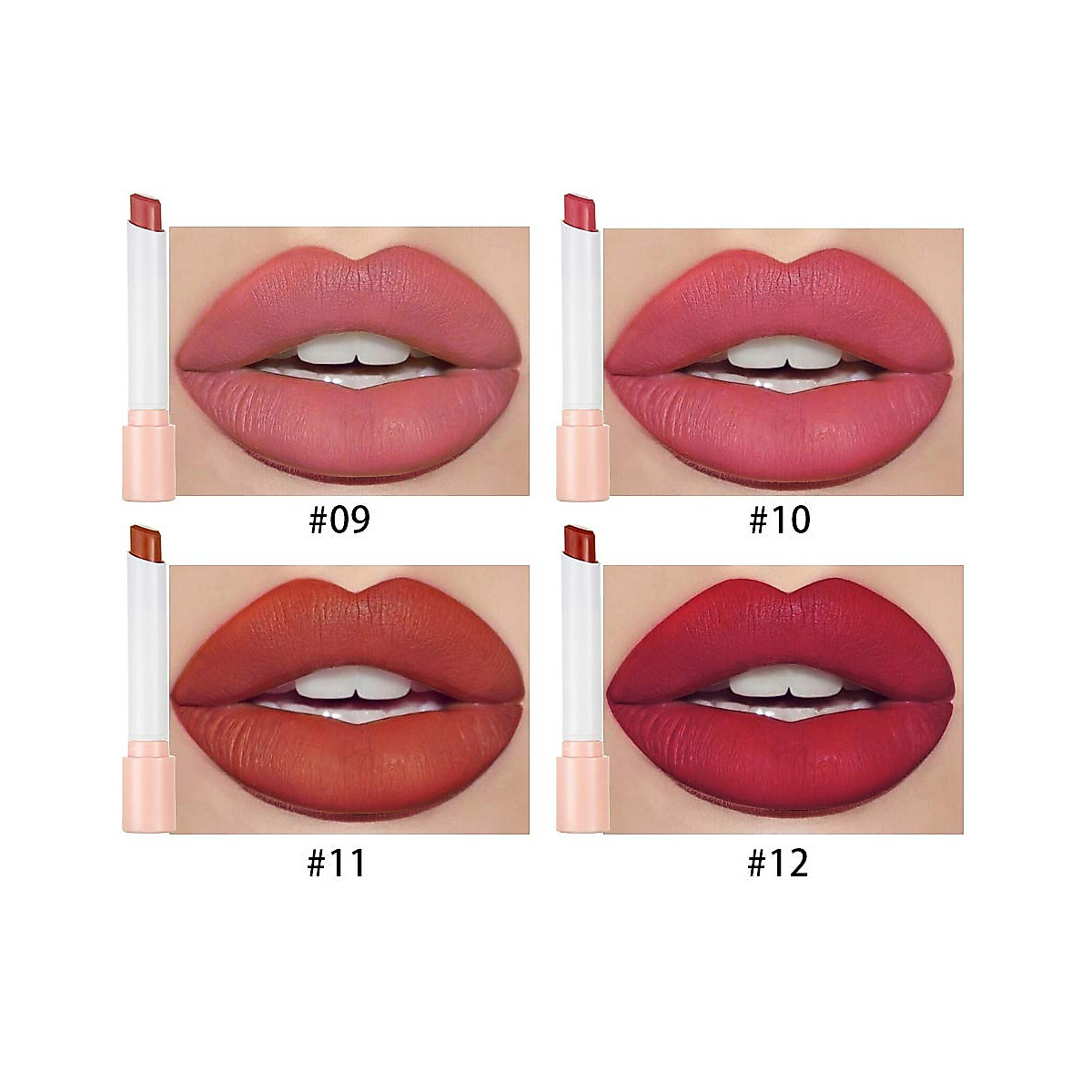 Emirde 4 Colors Matte Cigarette Lipstick Pack Set Tube Nude Red Lips Long Lasting Waterproof Liquid Lipstick Women Make up Velvet Cosmetic Lipsticks C