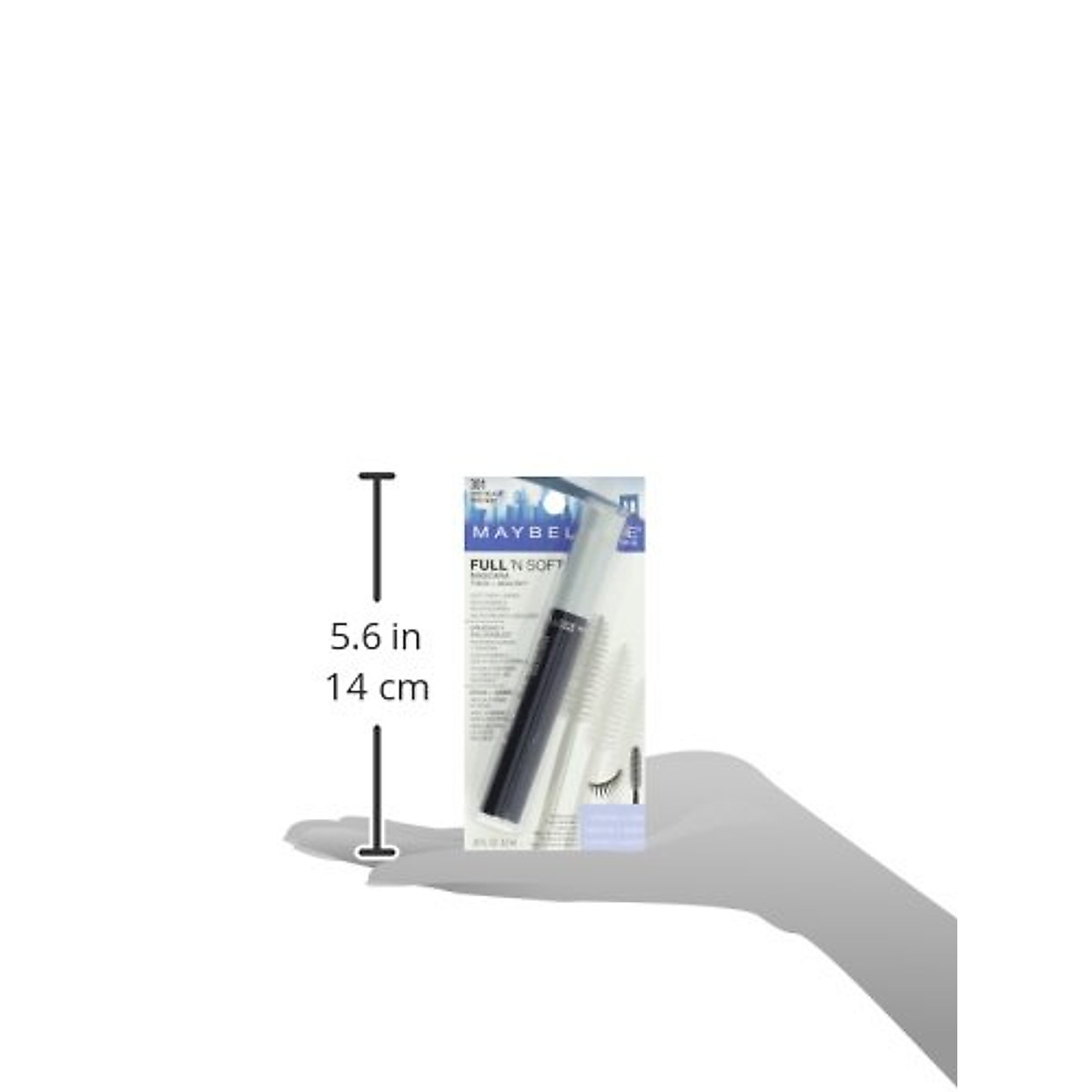 Maybelline New York Full 'N Soft Washable Mascara, Very Black, 1 Count