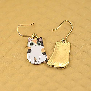 Spinningdaisy Proud Cat Mom Earrings | Gift for Cat Lovers Kitten