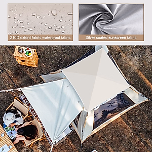 Pop Up Tents for Camping - Quick Setup Folding Tent | 2/3/4 Person Camping Tent for Hiking, Travel or Beach | Water Resistant Inflatable Tent