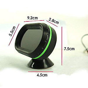 MACHSWON 3 in 1 Car Digital LED Electronic LCD Clock Thermometer Voltmeter