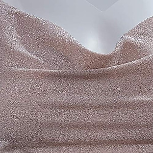 VANCOL Sexy Dresses for Women Party Club Night Glitter Spaghetti Strap Bodycon Mini Dress (Champagne, S)