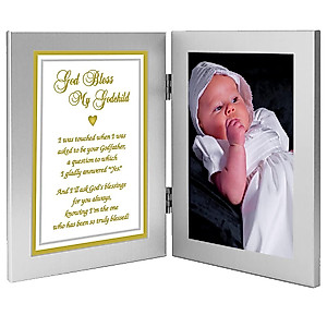 Godchild Poem from Godfather for Baptism or Christening, Add 4x6 Inch Photo