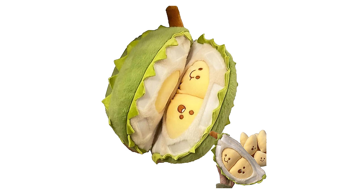 Vlrbfl Creative Detachable Durian Plush Toy, New Cute Durian Plush Toy ...