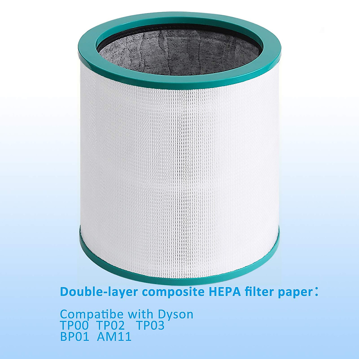 WOCASE True HEPA Replacement Filter Compatible with Dyson Tower Purifier Pure Cool Link TP01, TP02, TP03, BP01, Part No.968126-03