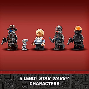 LEGO Star Wars The Justifier 75323, Buildable Toy Starship with Cad Bane Minifigure and Todo 360 Droid Figure, The Bad Batch Set, Gifts for Kids, Boys & Girls