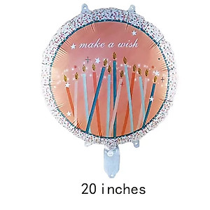 40'' Huge Birthday Cake Candle Balloons Happy Birthday Foil Balloons for Party Decoration Supplies Gold