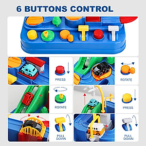 TOY Life Car Adventure Toys Race Track for Toddlers - Boy Toy & Race Tracks for Boys - Toddler Car Toys Preschool Educational Toy Cars for Kids 3 4 5 6 7 Year Old Car Track Gifts for Kids