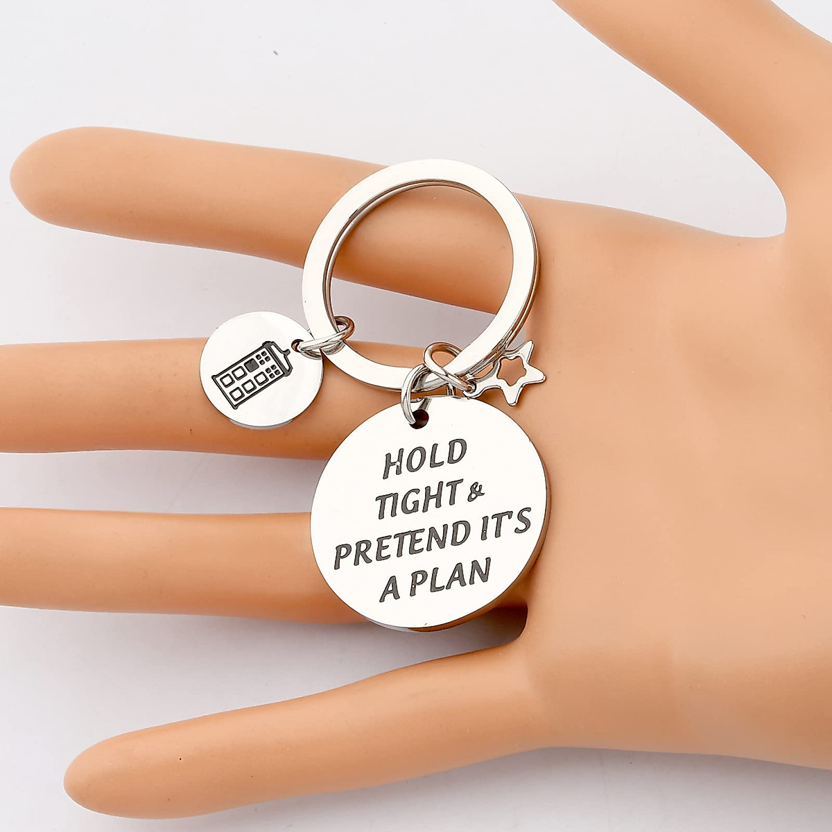 UJIMS Movies Inspired Keychain Movies Fans Gift Police Box Key Ring Merchandise Whovian Gift(TD Inspired Keychain)