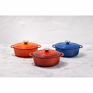 Le Creuset Enameled Cast Iron Shallow Round Oven, 2.75 Qt., Cerise