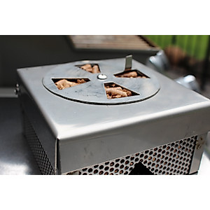 Smokehouse Products Smoker Box 304 Stainless Steel with Draft Control (9700-000-0000), One Size, Silver