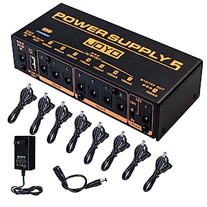 JOYO JF-02 Ultimate Drive Overdrive Pedal Bundle with JP-05 Pedal Power Supply Built-in Rechargeable Battery
