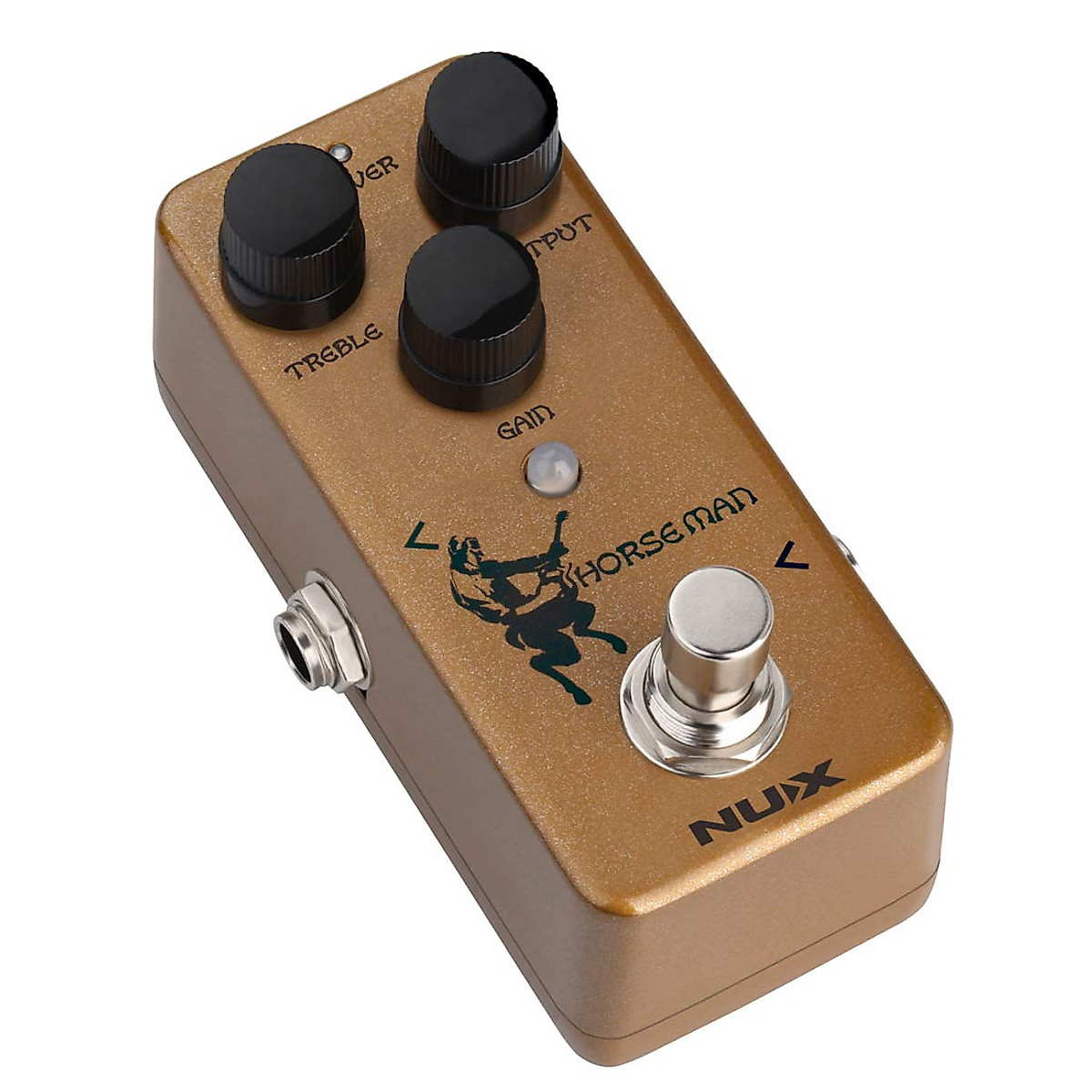 NUX Horseman Overdrive Guitar Effect Pedal with Gold and Silver modes