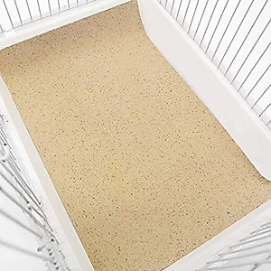 POPETPOP Bird Cage Liners, Super Absorbent Cage Liners Water Absorption Gravel Paper Bird Cage Cushion Pad Mat 10Sheets Random Color